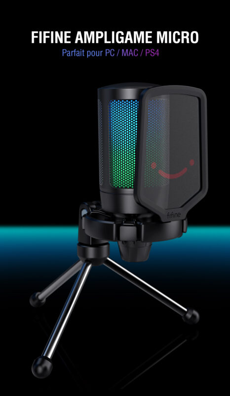 Microphone asmr Fifine USB - Boutique de micro asmr
